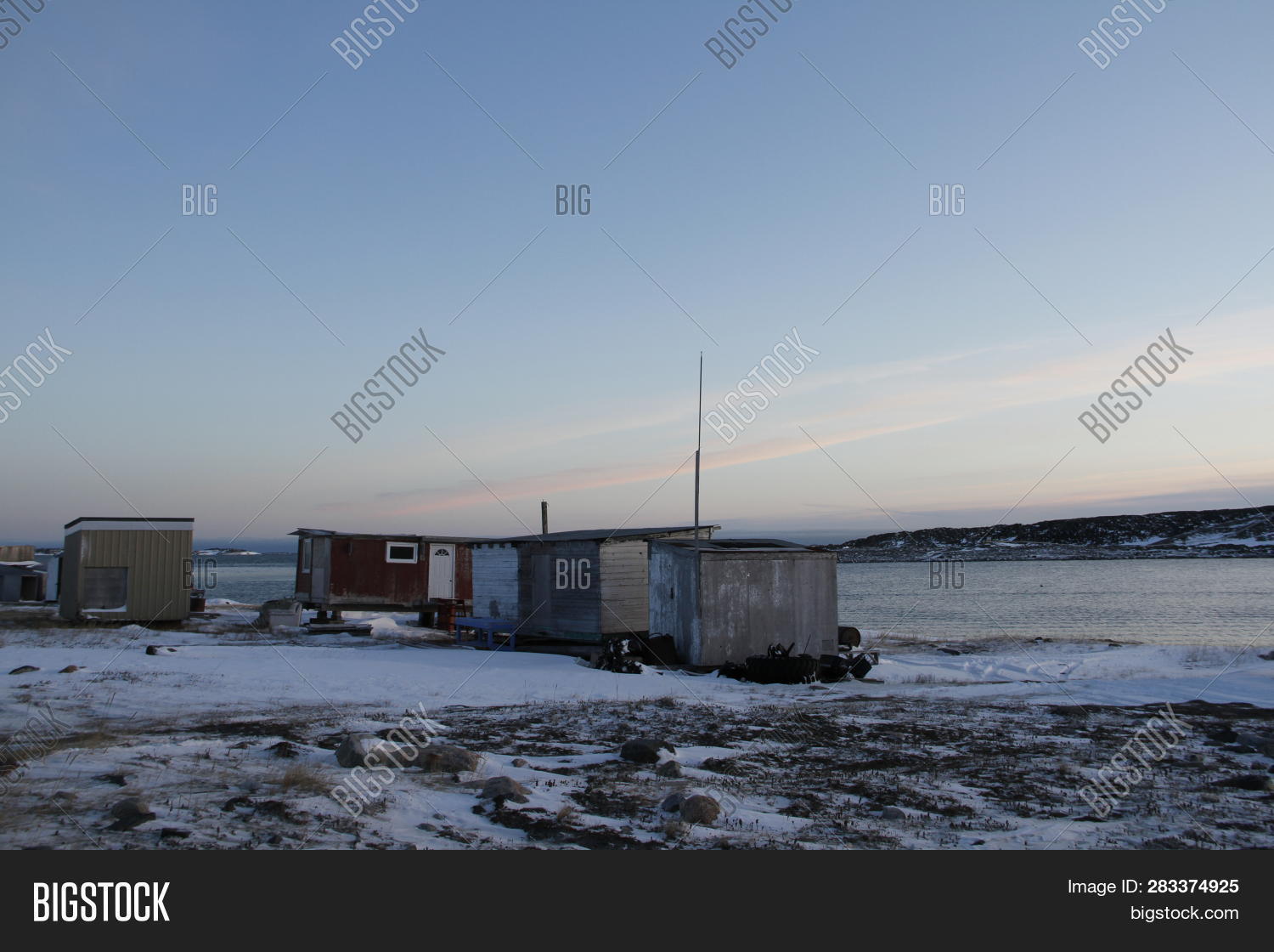 Cabins Inuit Sled Image & Photo (Free Trial) | Bigstock