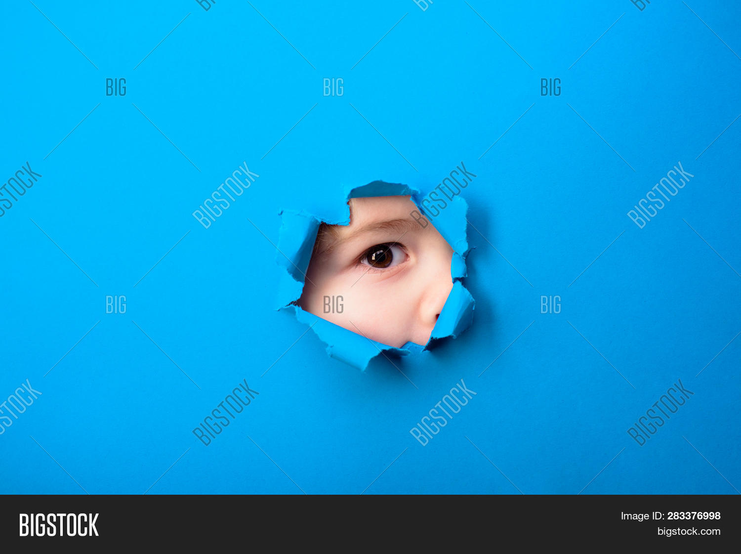 Through Paper. Kid Image & Photo (Free Trial) | Bigstock