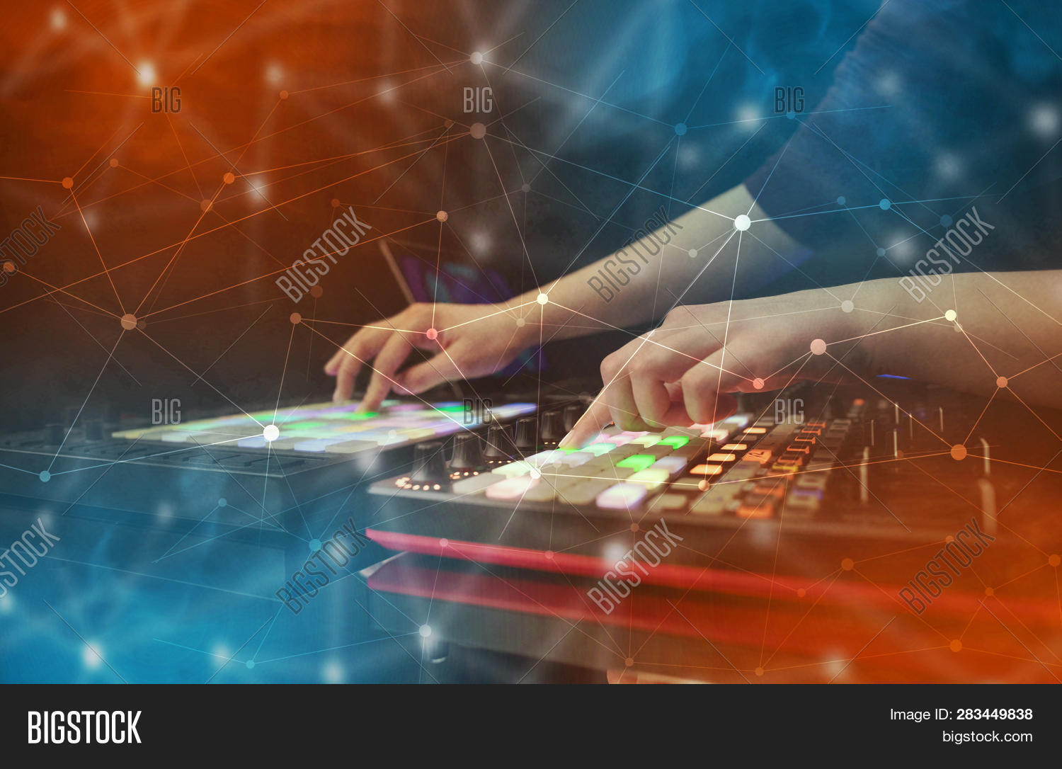 Hand Remixing Music On Image & Photo (Free Trial) | Bigstock