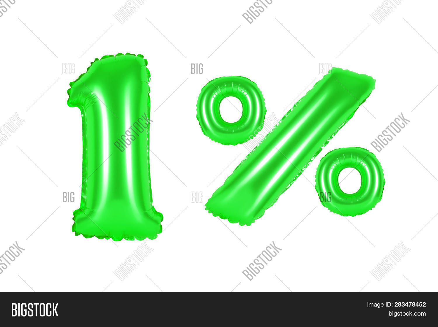 One 1 Percent Green Image & Photo (Free Trial) | Bigstock