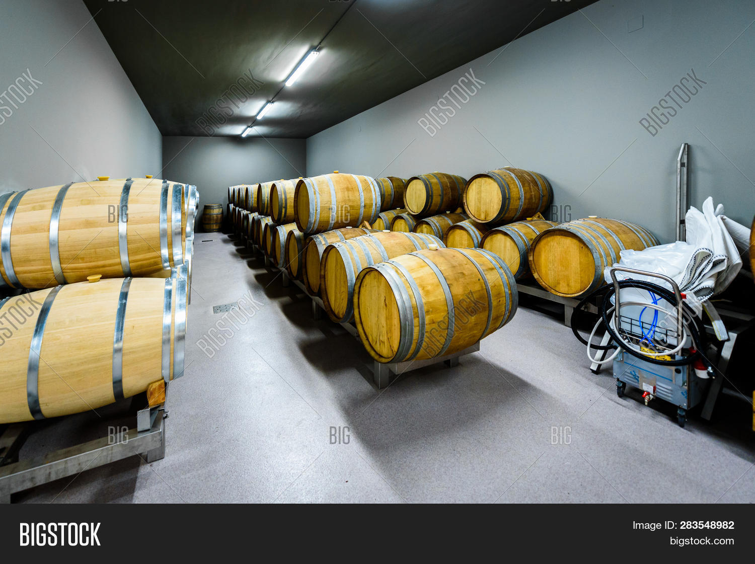Wooden Wine Barrels Image & Photo (Free Trial) | Bigstock