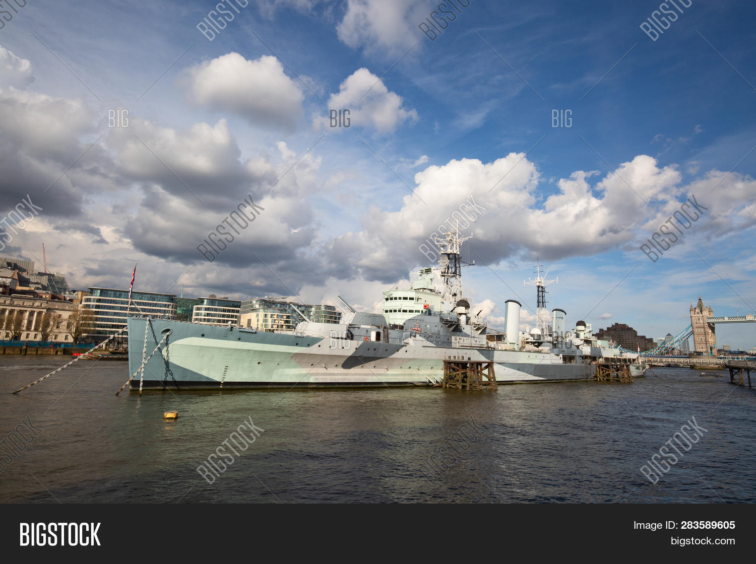 London, HMS Belfast On Image & Photo (Free Trial) | Bigstock