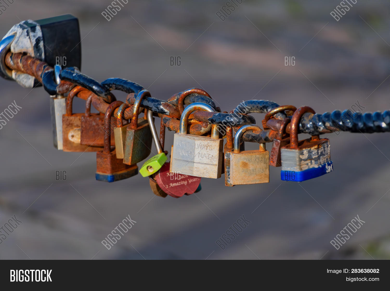 Old Rusty Love Lock Image & Photo (Free Trial) | Bigstock