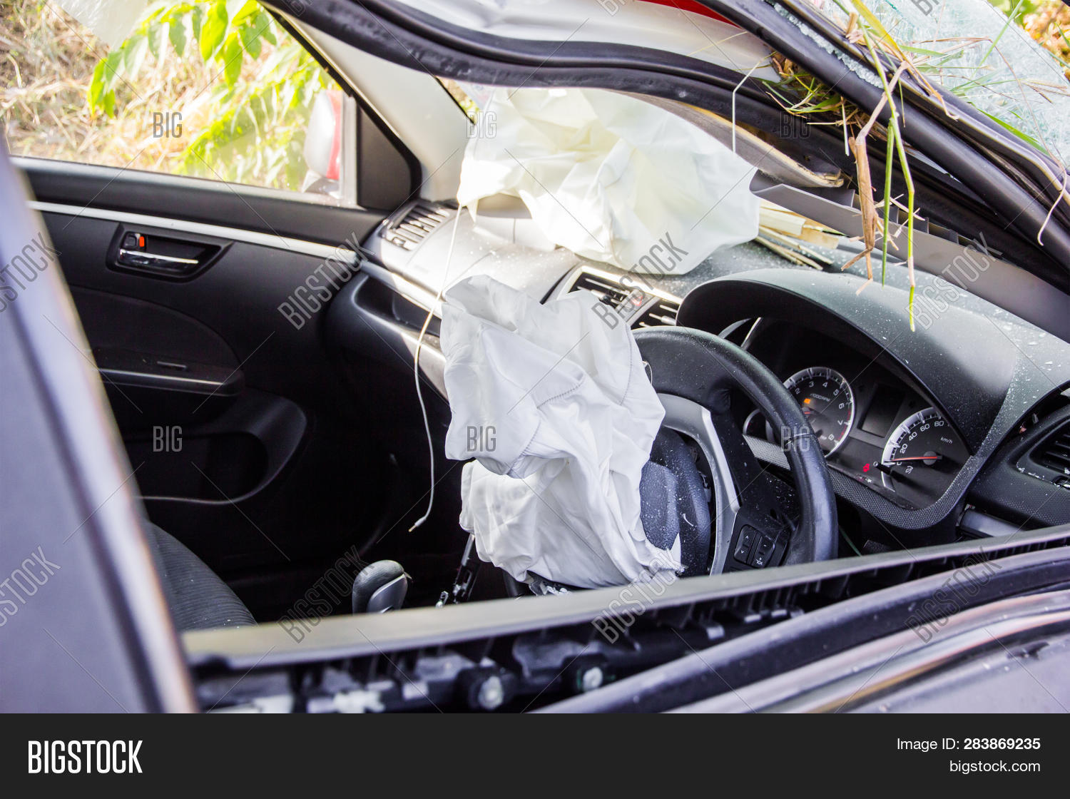 Twin Airbag Exploded Image & Photo (Free Trial) | Bigstock