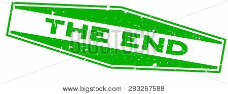 Grunge Green End Word Vector & Photo (Free Trial) | Bigstock