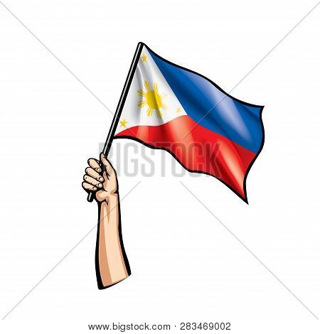 Philippines Flag Hand Vector & Photo (Free Trial) | Bigstock