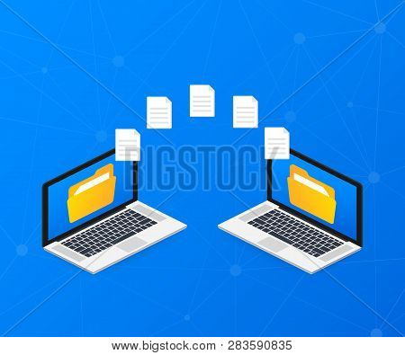 File Transfer. Vector & Photo (Free Trial) | Bigstock