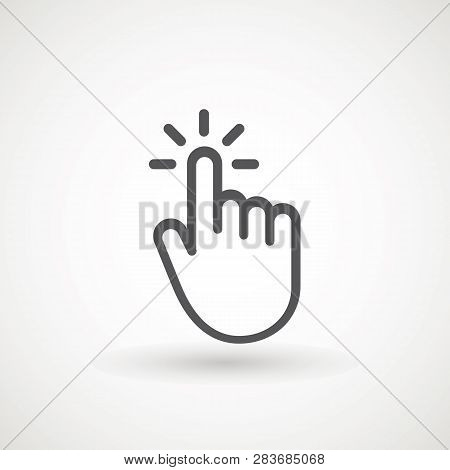 Hand Clicking Icon, Vector & Photo (Free Trial) | Bigstock