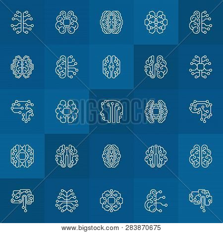 Ai Smart Brain Linear Vector & Photo (Free Trial) | Bigstock