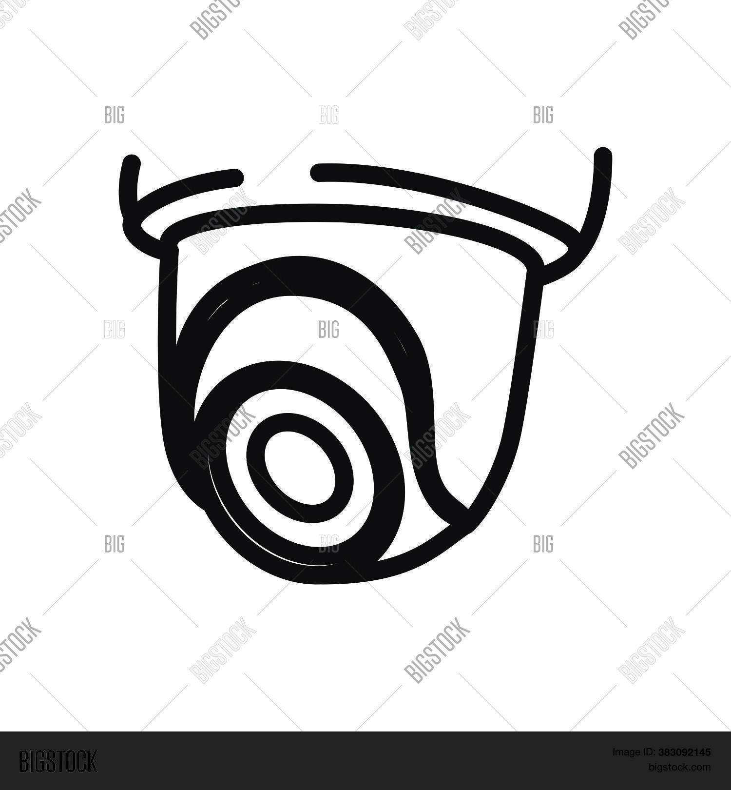 Dome Camera Symbol Vector & Photo (Free Trial) | Bigstock