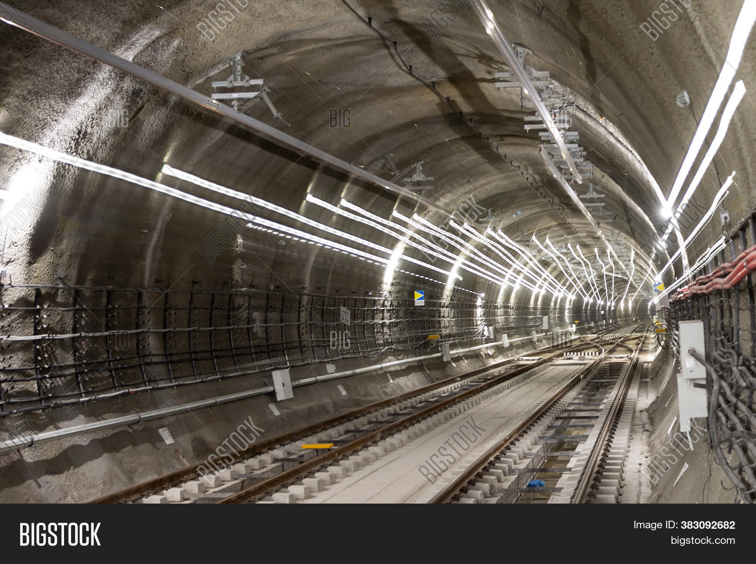 Subway Tunnel Rail Image & Photo (Free Trial) | Bigstock