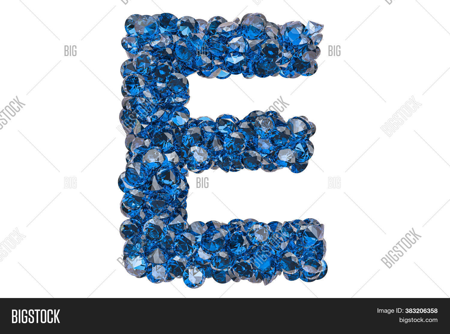 Letter E Blue Diamonds Image & Photo (Free Trial) | Bigstock