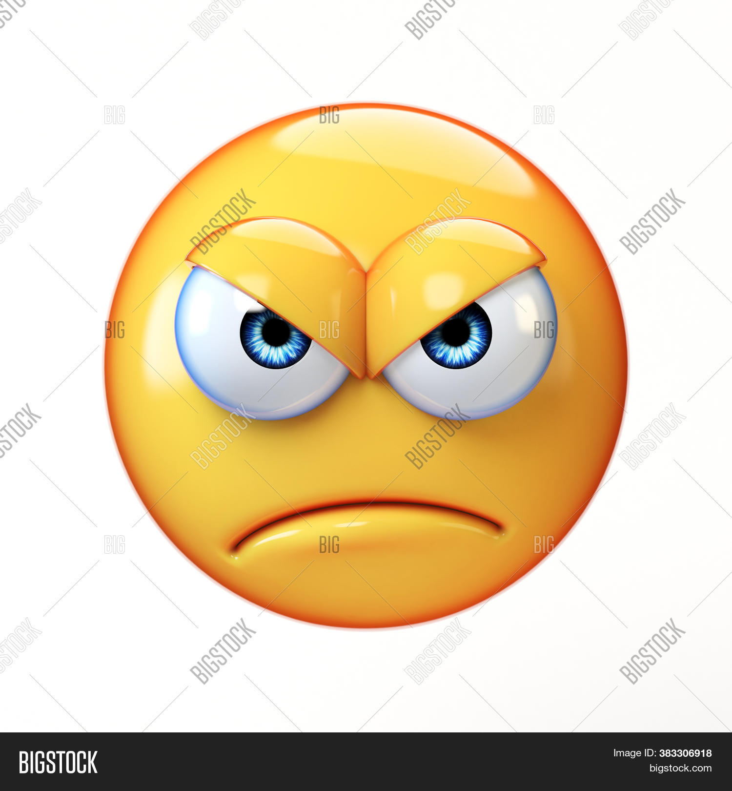 Bad Emoji Isolated On Image & Photo (Free Trial) | Bigstock