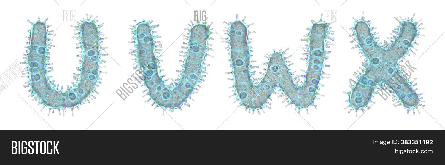 Set Letters Made Virus Image & Photo (Free Trial) | Bigstock