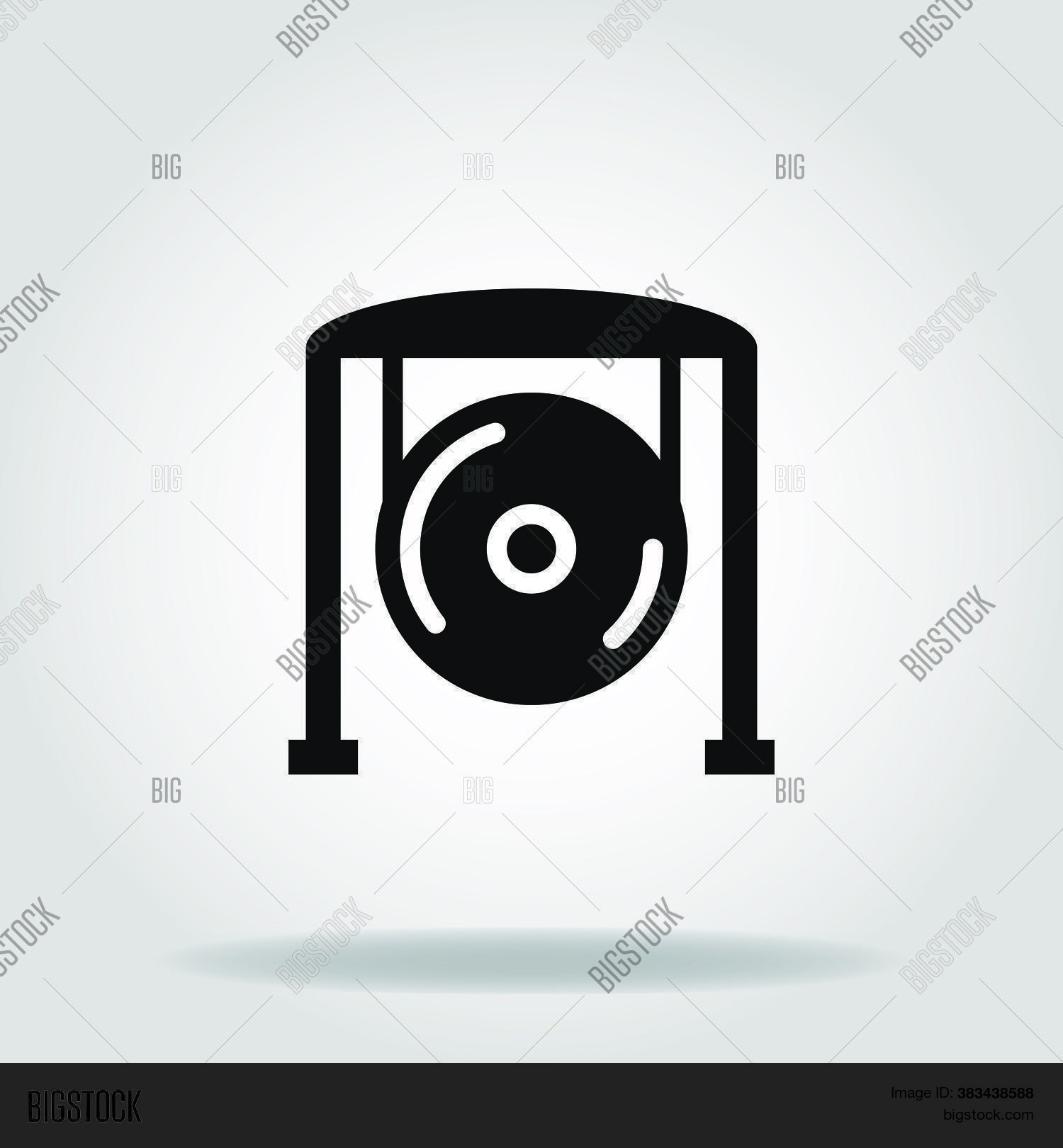 Logo Symbol Gong Icon Vector & Photo (Free Trial) | Bigstock