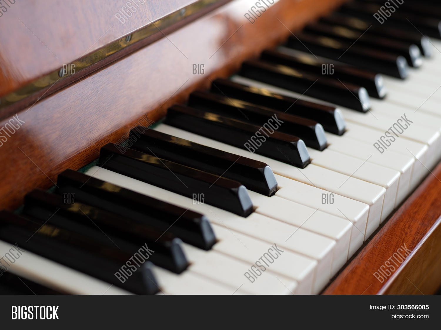 Keyboard Brown Upright Image & Photo (Free Trial) | Bigstock