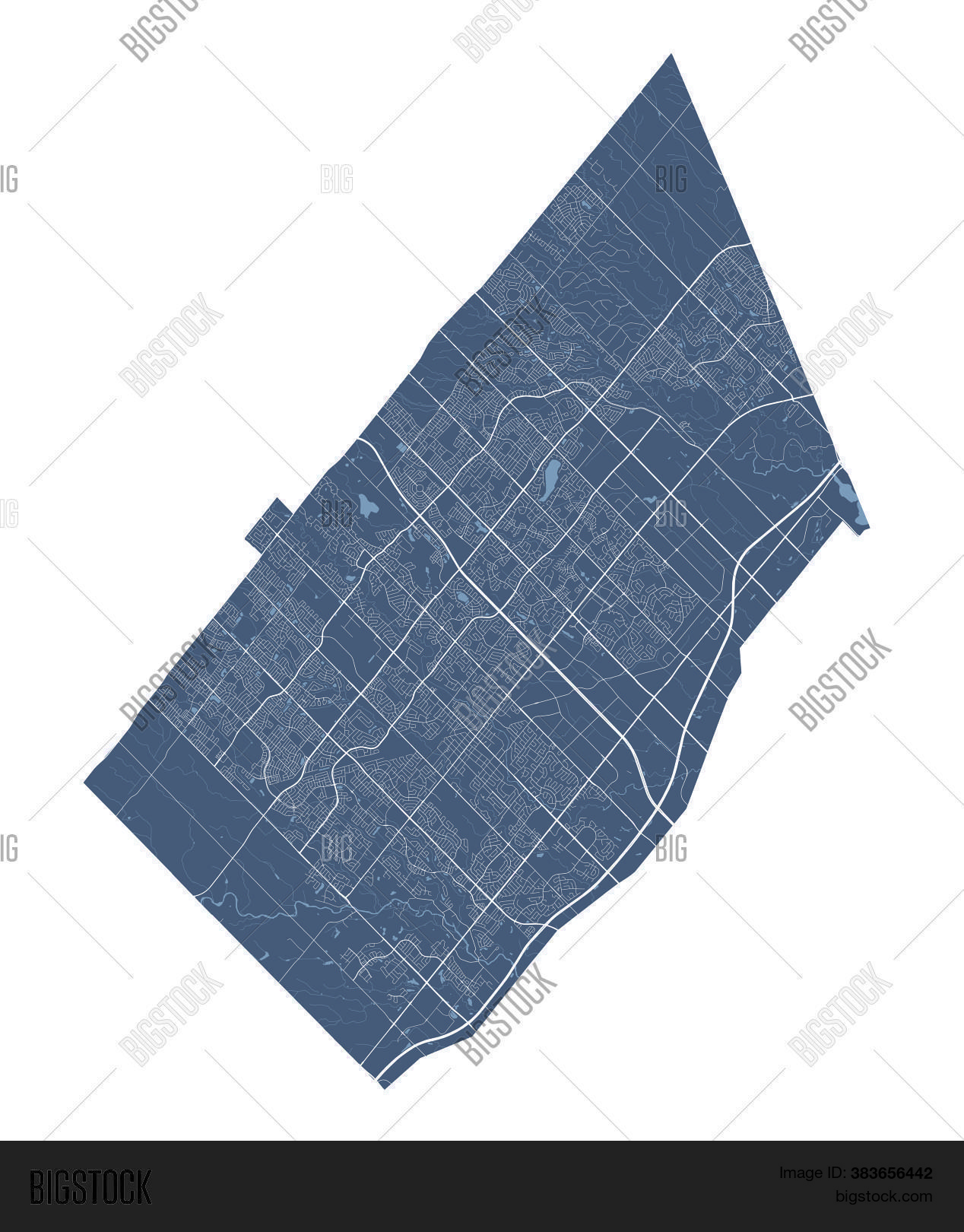 Brampton Map. Vector & Photo (Free Trial) | Bigstock