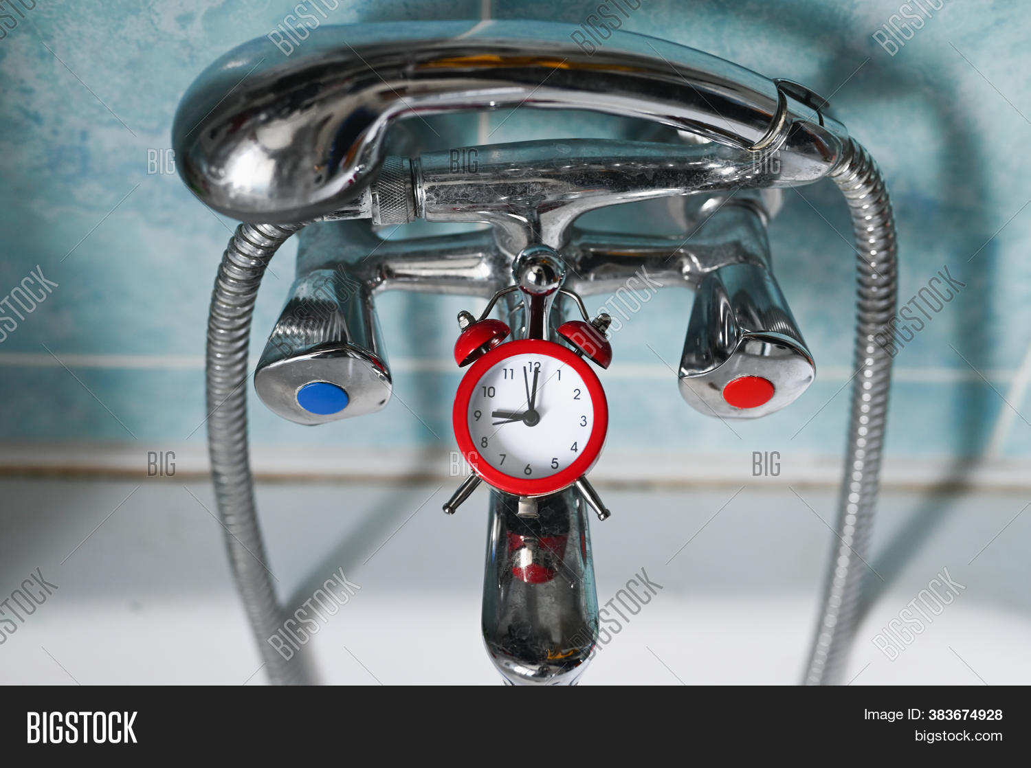 Water Tap Clock. Water Image & Photo (Free Trial) | Bigstock