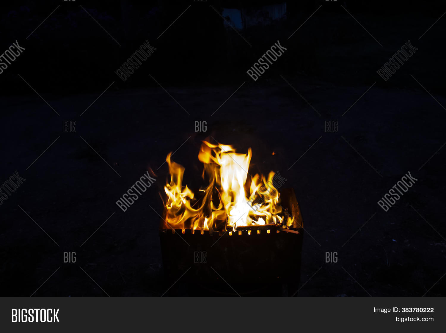 Fire On Dark Image & Photo (Free Trial) | Bigstock