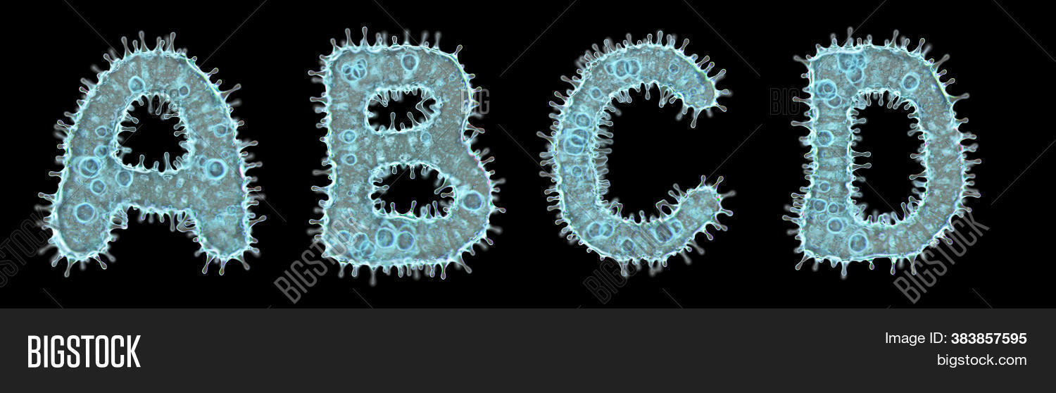 Set Letters Made Virus Image & Photo (Free Trial) | Bigstock