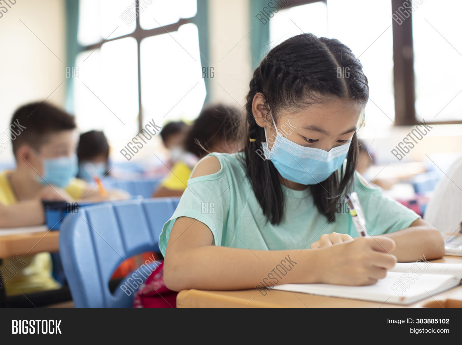 Students Wearing Mask Image & Photo (Free Trial) | Bigstock