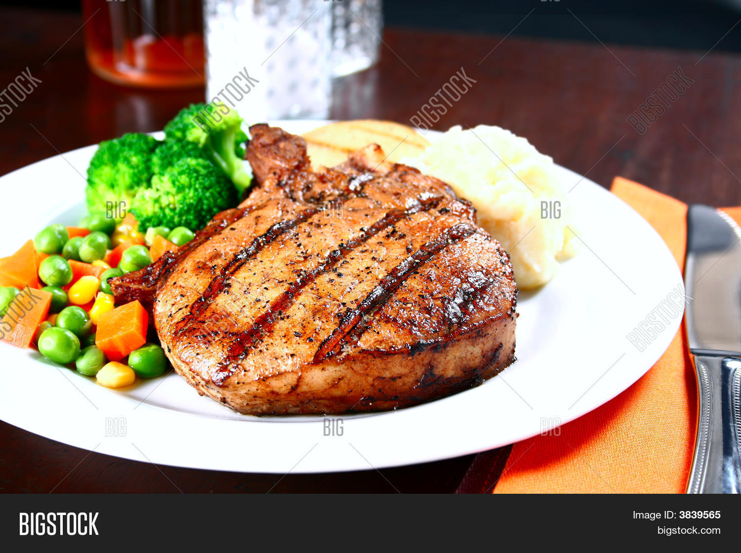 Grilled Pork Chop Image & Photo (Free Trial) | Bigstock