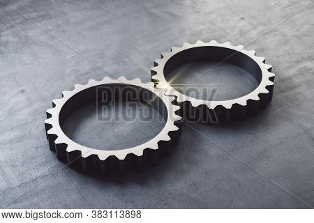 Two Gears Meshing Image & Photo (Free Trial) | Bigstock