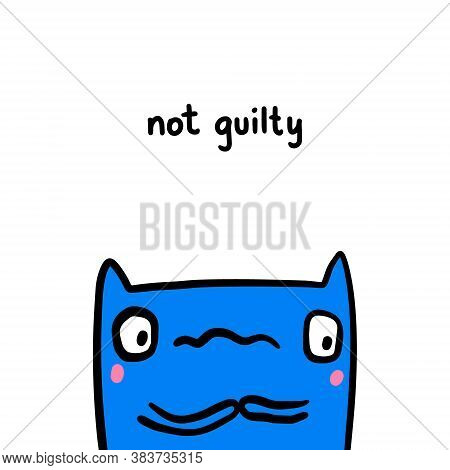 Not Guilty Hand Drawn Vector & Photo (Free Trial) | Bigstock