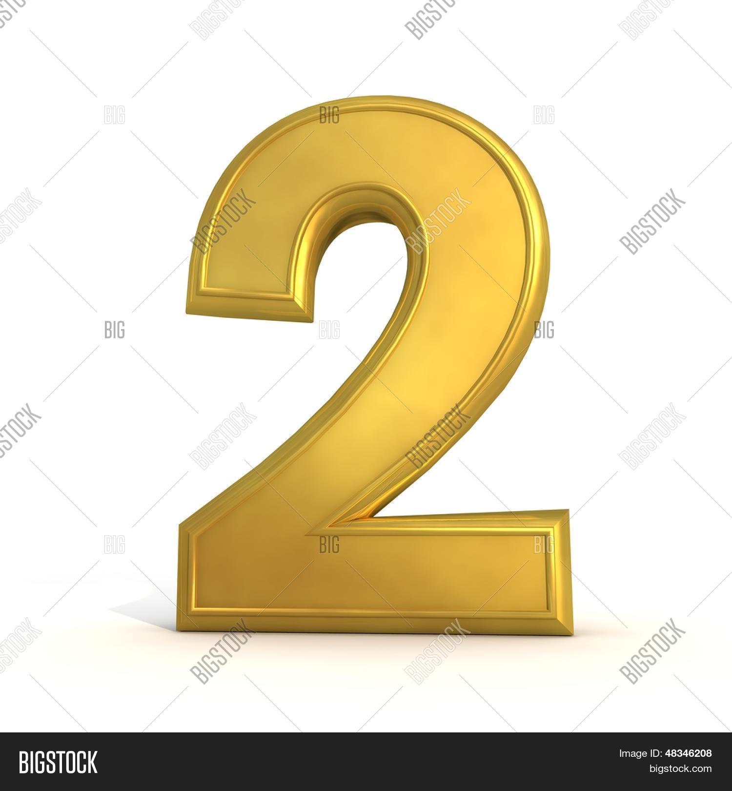 Golden Number 2 Image & Photo (Free Trial) | Bigstock