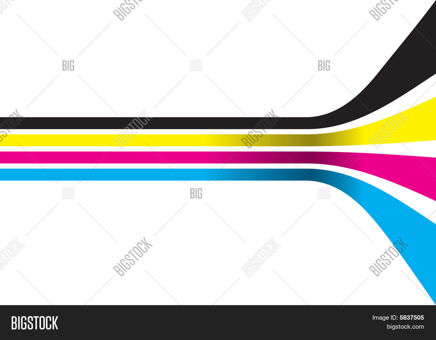 Cmyk Colour Strips Vector & Photo (Free Trial) | Bigstock