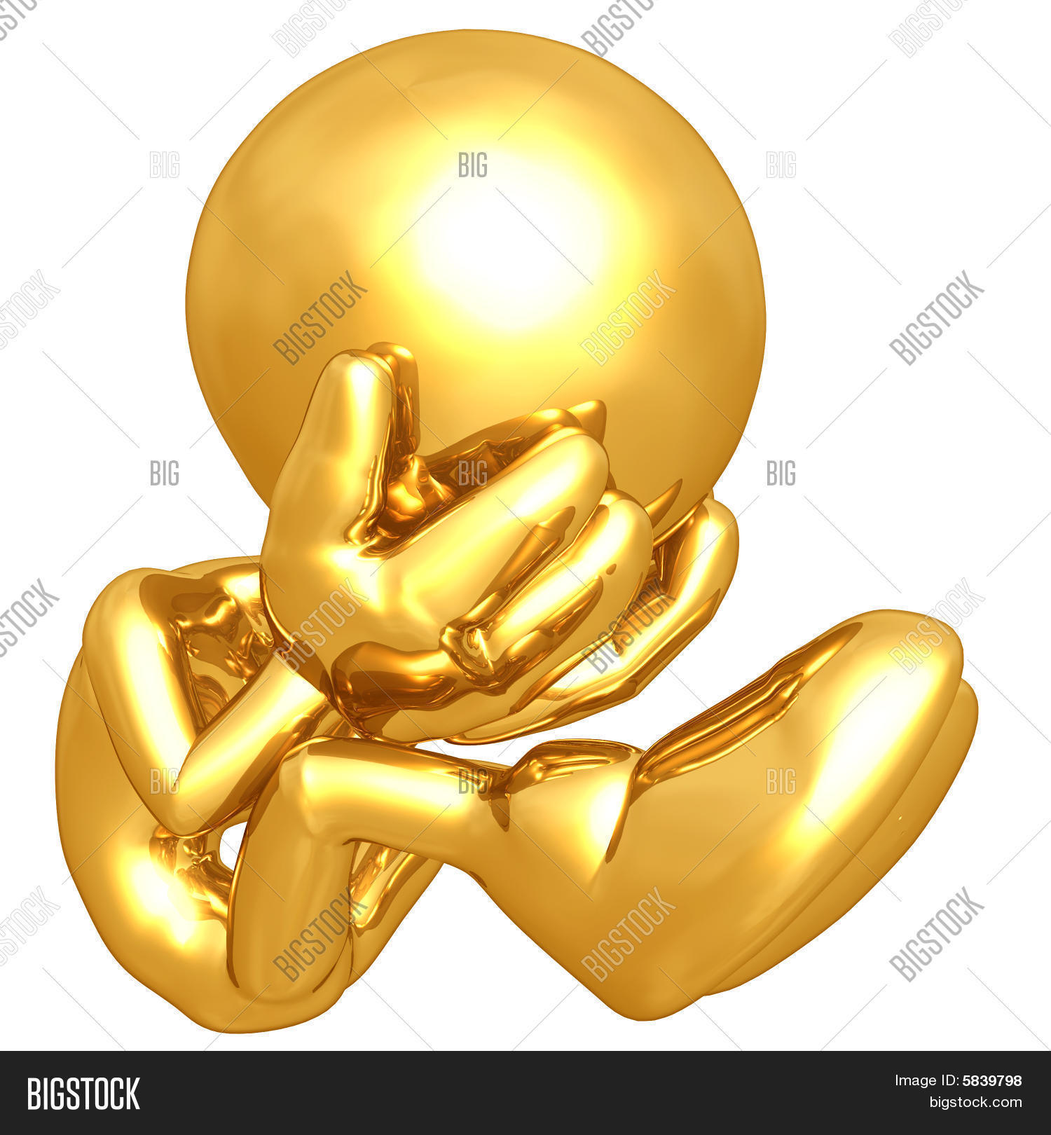 Mini Gold Guy Image & Photo (Free Trial) | Bigstock