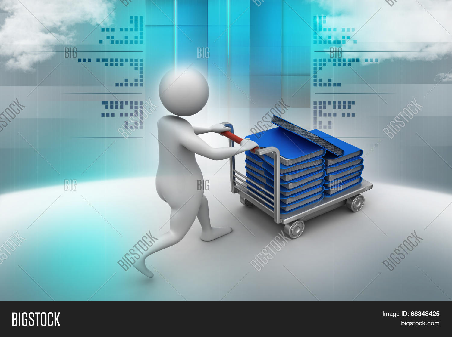 3d Man Carrying File Image & Photo (Free Trial) | Bigstock