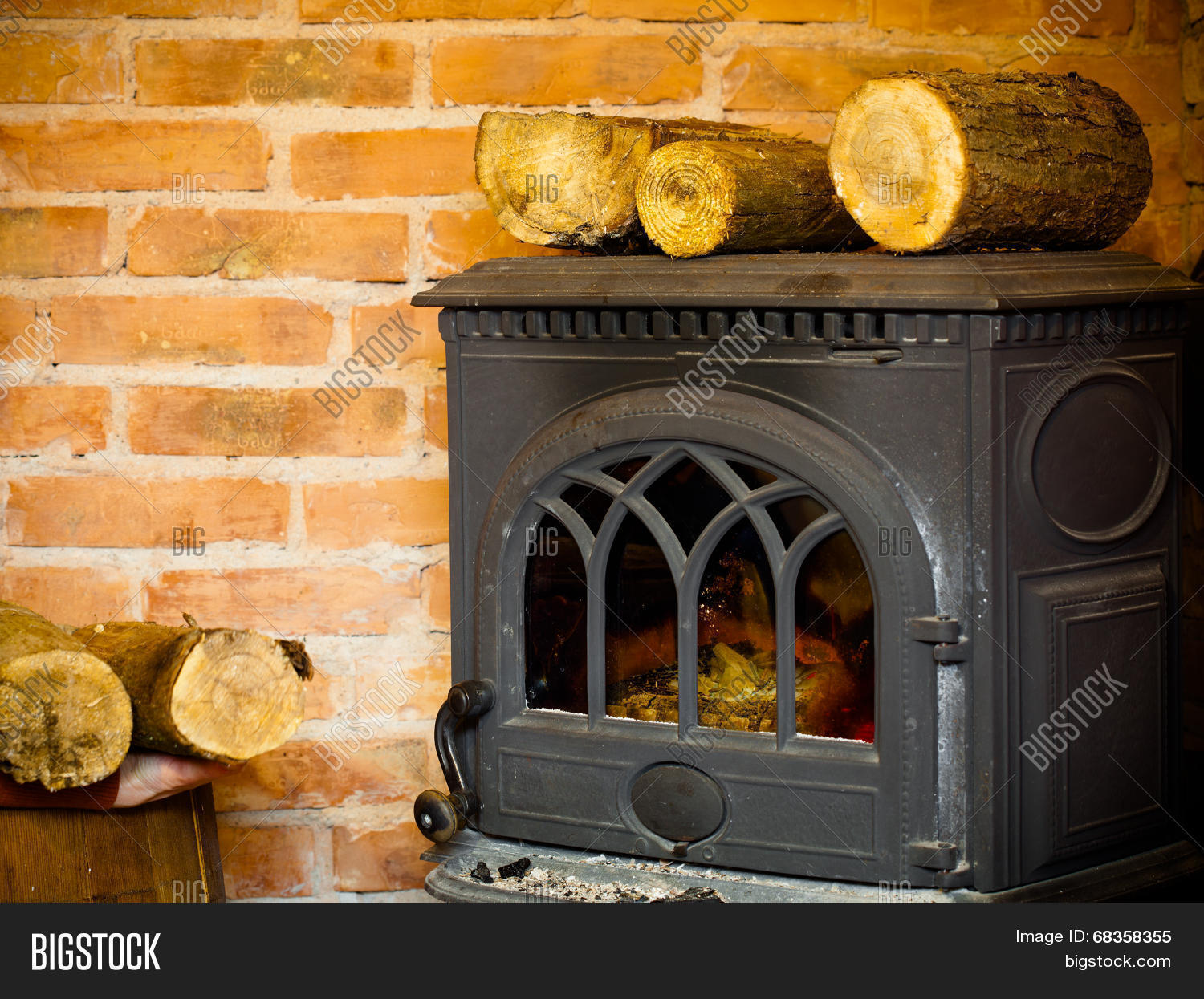Fireplace Fire Flame Image & Photo (Free Trial) | Bigstock