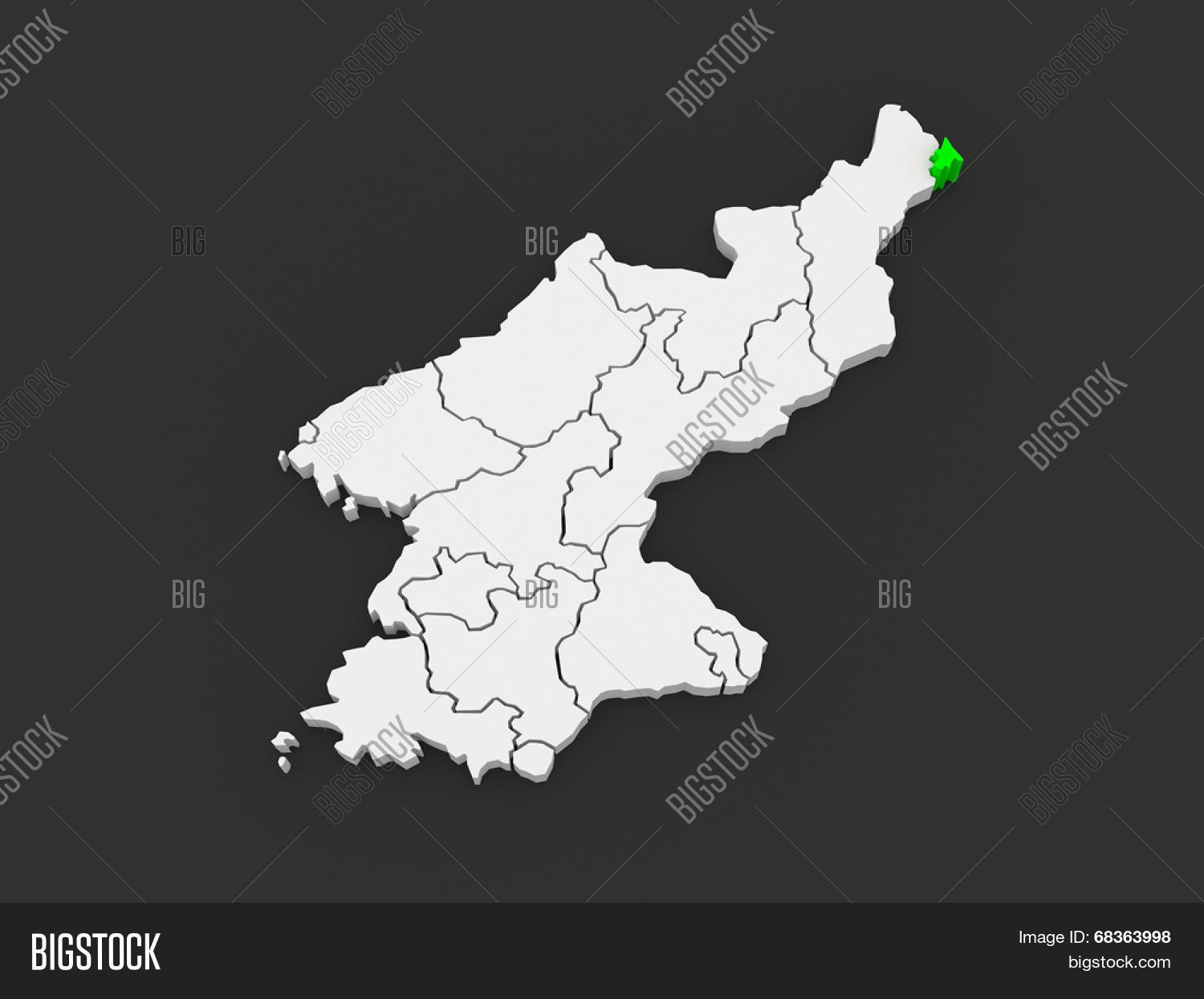 Map Rason. North Korea Image & Photo (Free Trial) | Bigstock