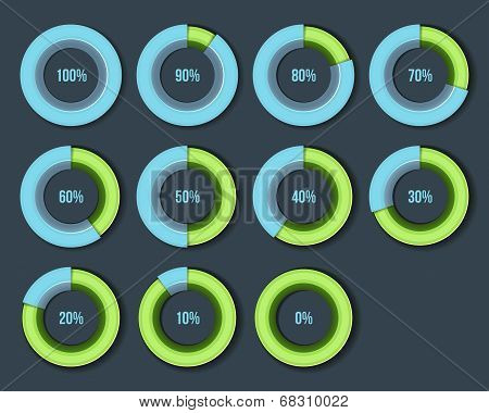 Percentage Diagram Vector & Photo (Free Trial) | Bigstock