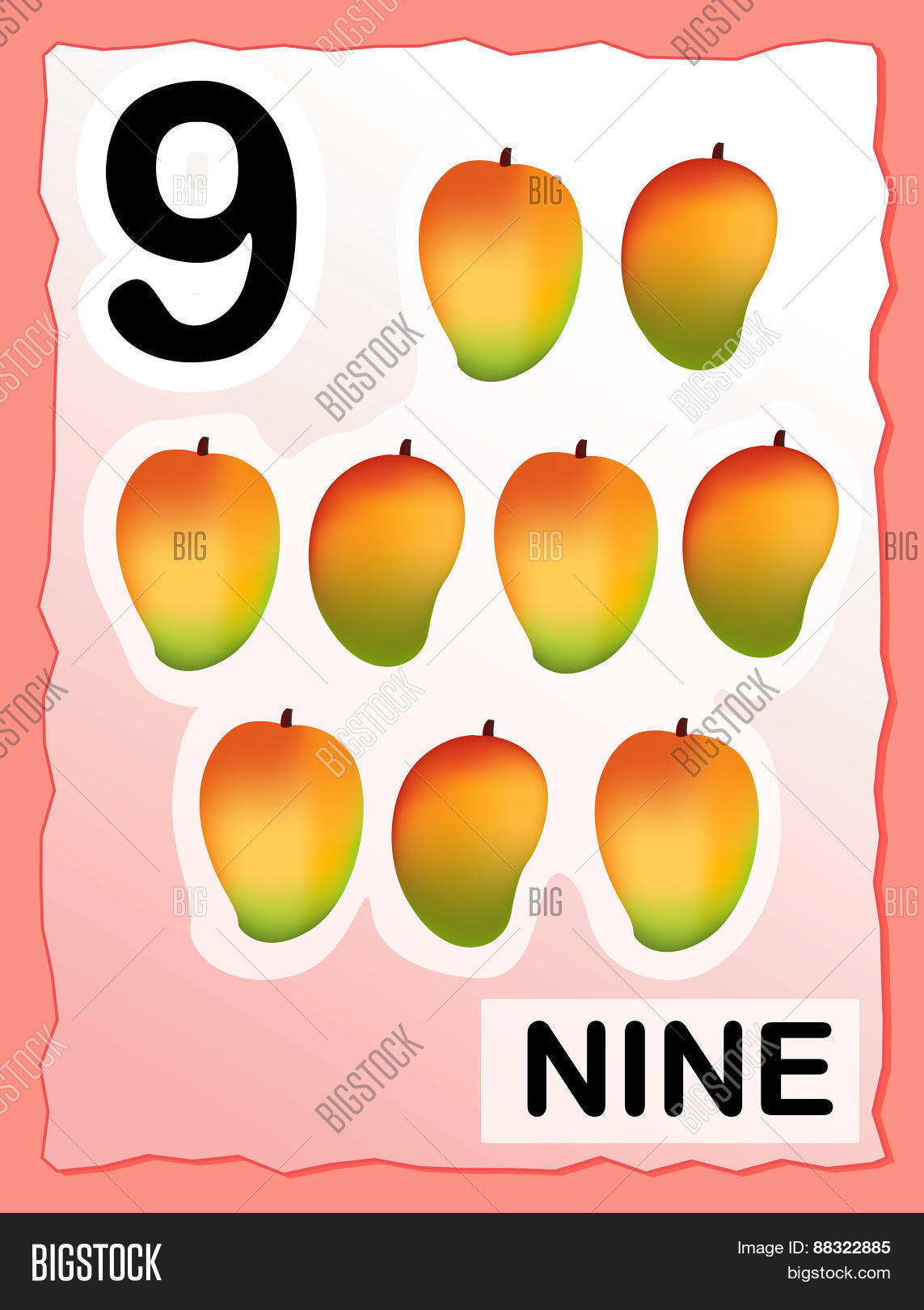 Number 9 Card Kids Image & Photo (Free Trial) | Bigstock