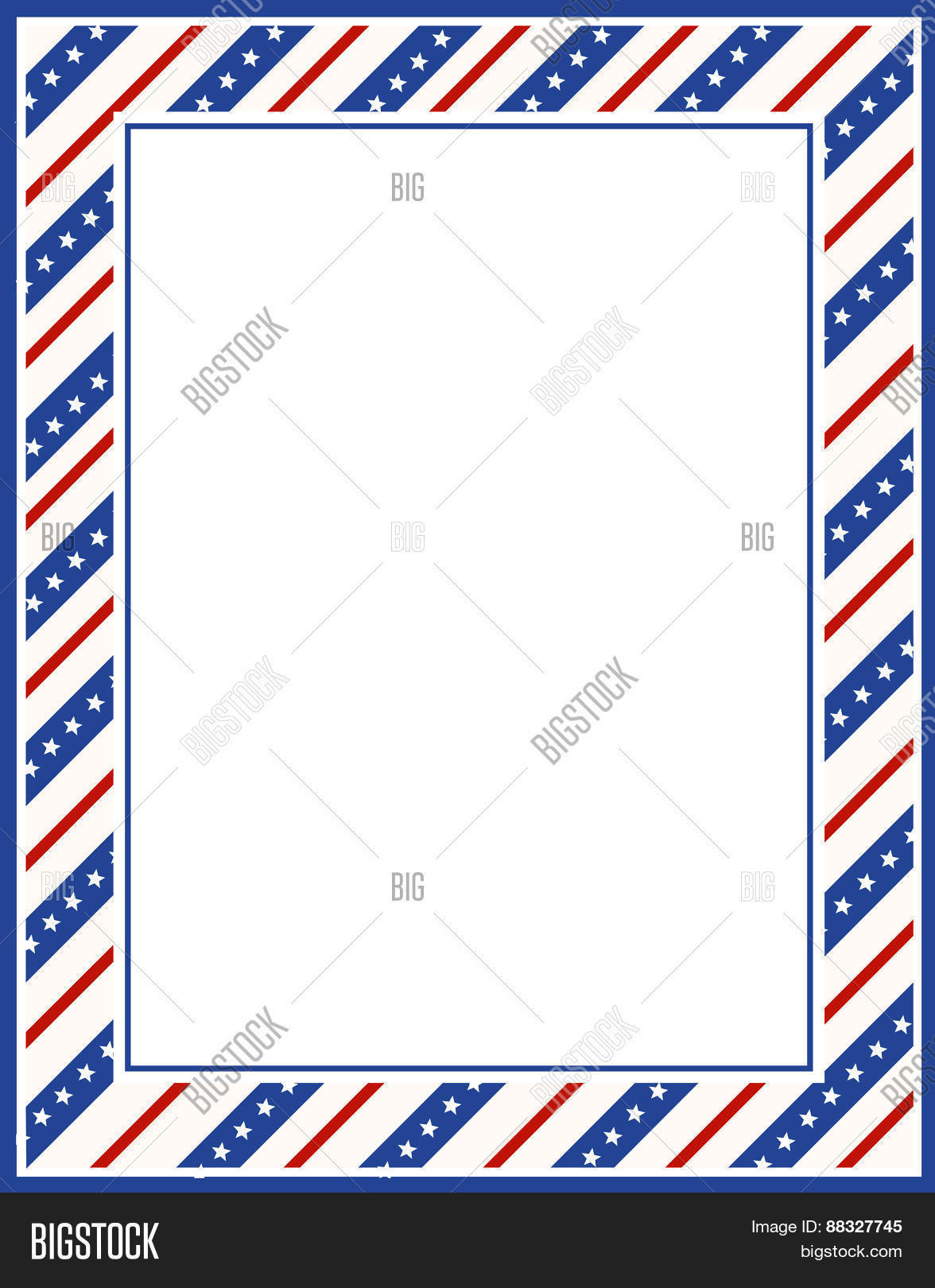 Patriotic Star Border