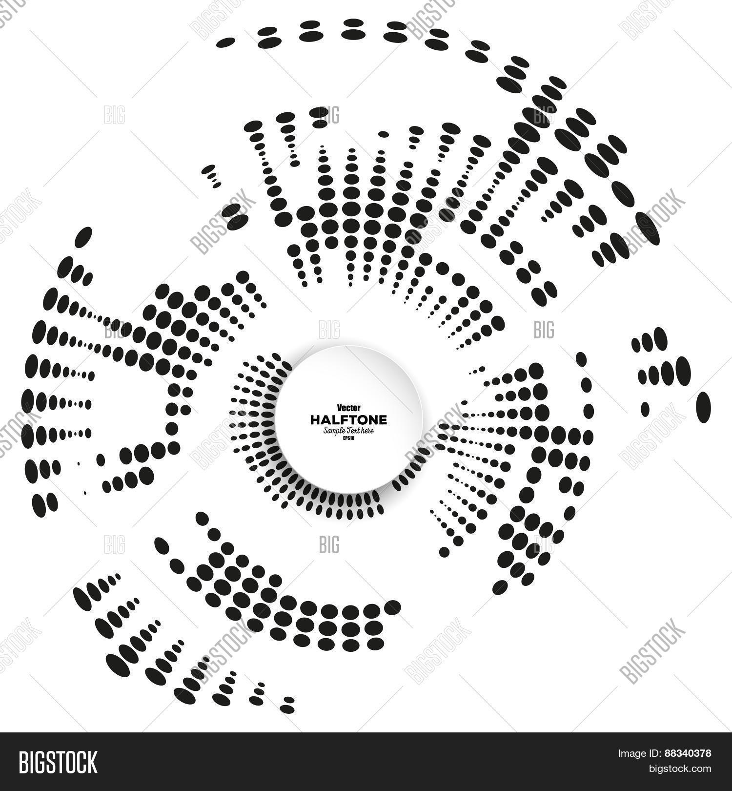 Circle Halftone Vector & Photo (Free Trial) | Bigstock