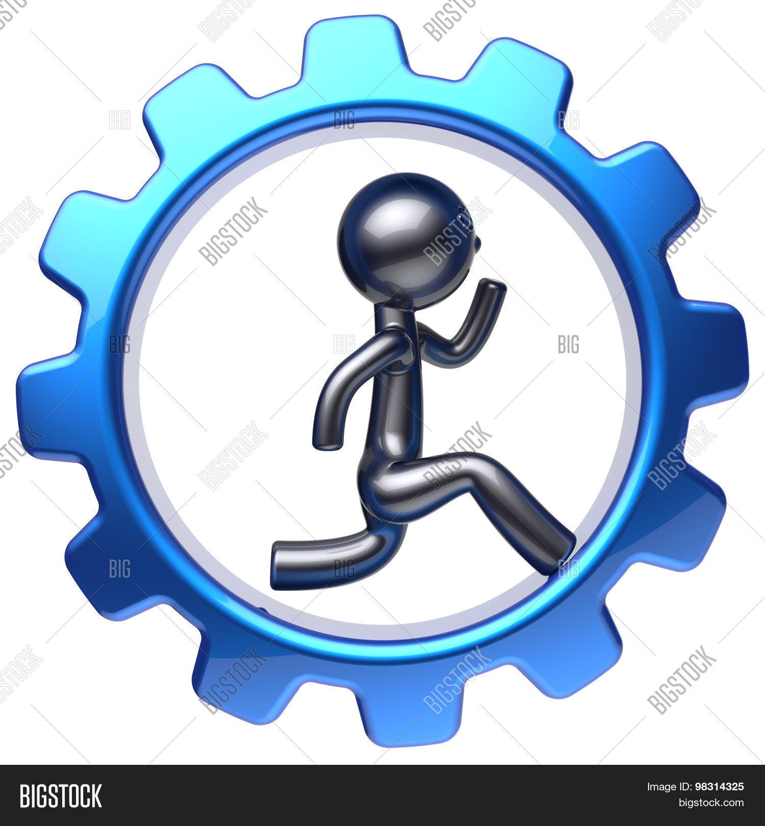 Gear Wheel Cartoon Guy Image & Photo (Free Trial) | Bigstock