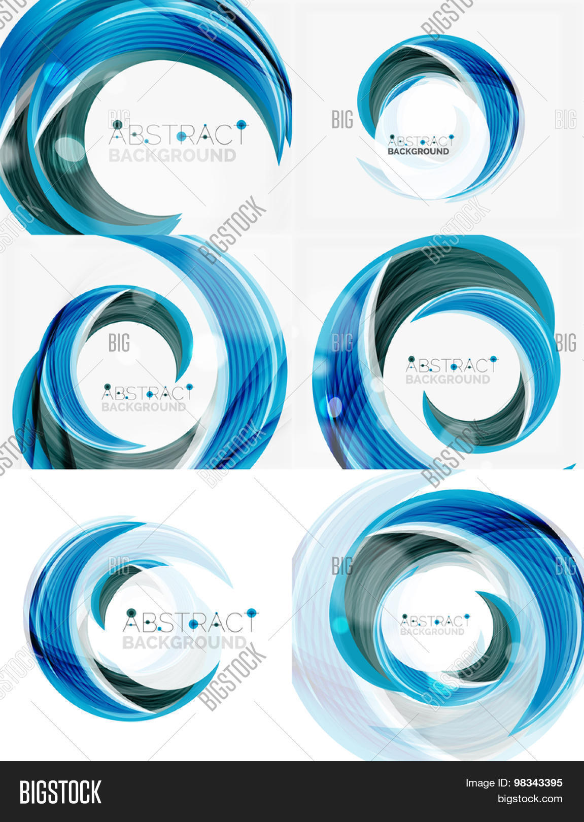 Vector Blue Swirl Vector & Photo (Free Trial) | Bigstock