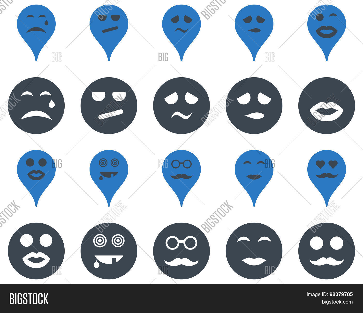 Smiles, Map Markers Vector & Photo (Free Trial) | Bigstock