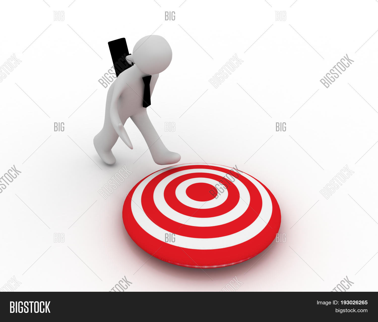 3d Man Target . 3d Image & Photo (Free Trial) | Bigstock