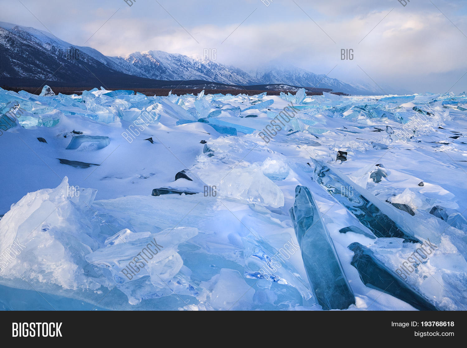 Snow Blue Ice Field Image & Photo (Free Trial) | Bigstock