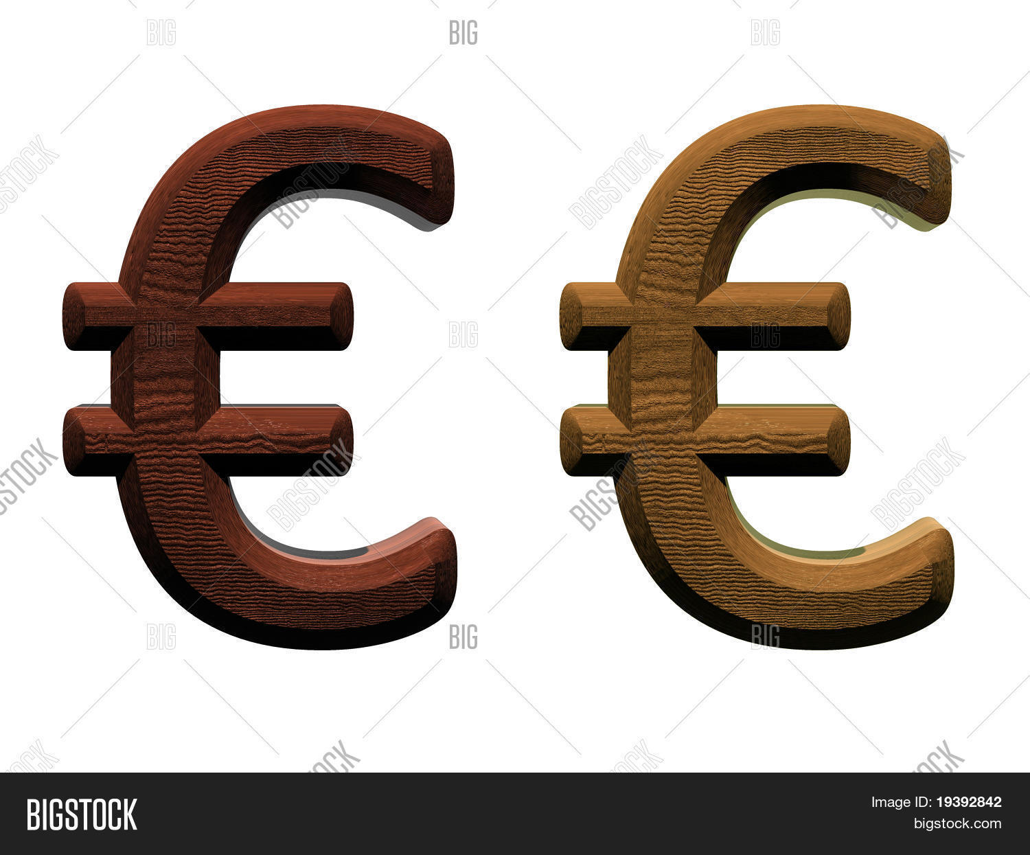 3d Wooden Euro Mark Image & Photo (Free Trial) | Bigstock
