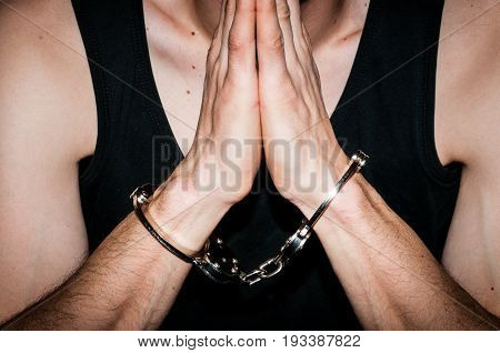 Prayer Handcuffs. Man Image & Photo (Free Trial) | Bigstock