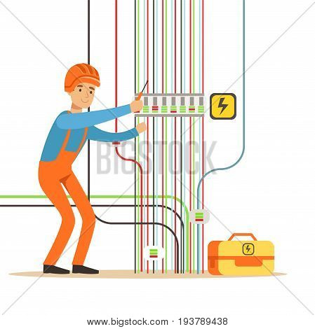Electrician Engineer Vector & Photo (Free Trial) | Bigstock
