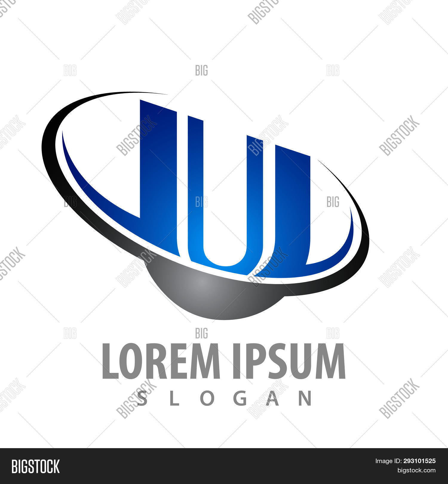Initial Letter Uu Vector & Photo (Free Trial) | Bigstock