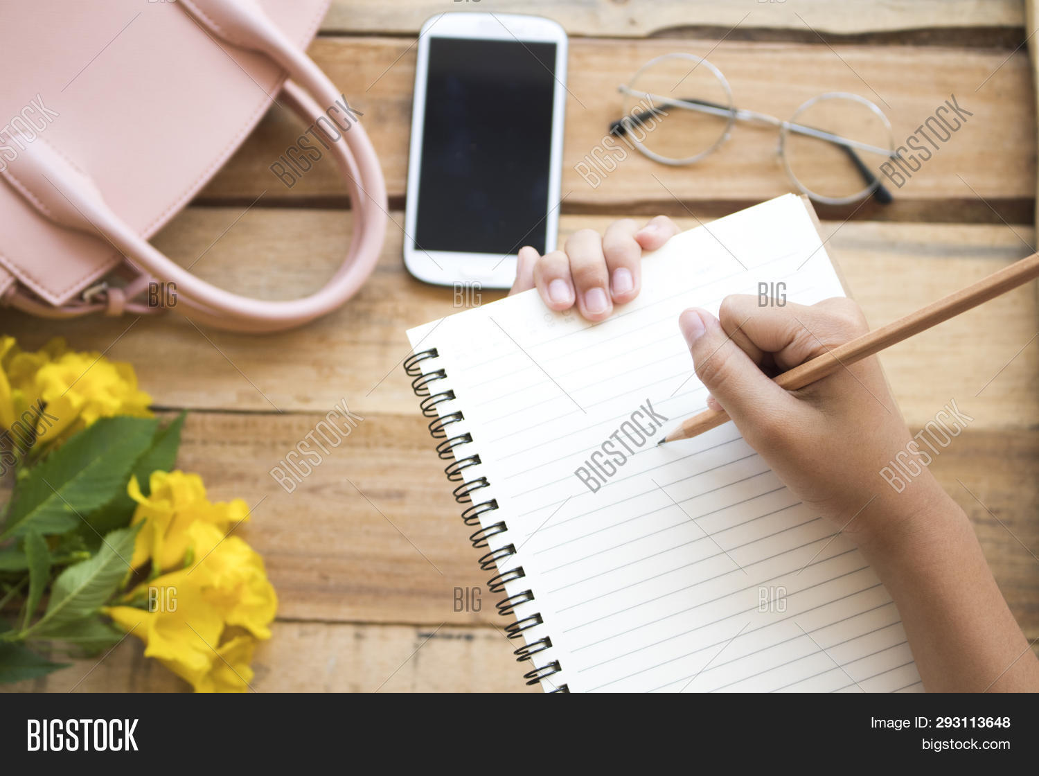 Hand Girl Writing Image & Photo (Free Trial) | Bigstock