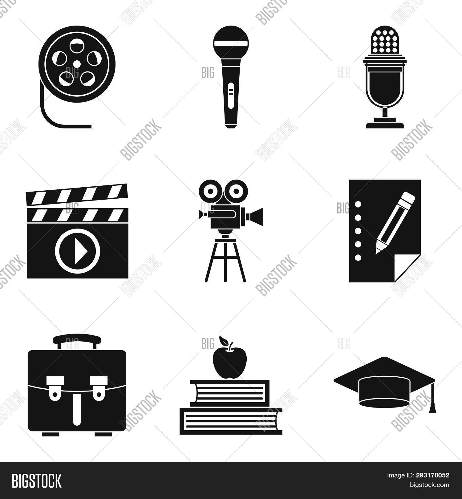 Tu Icons Set. Simple Image & Photo (Free Trial) | Bigstock