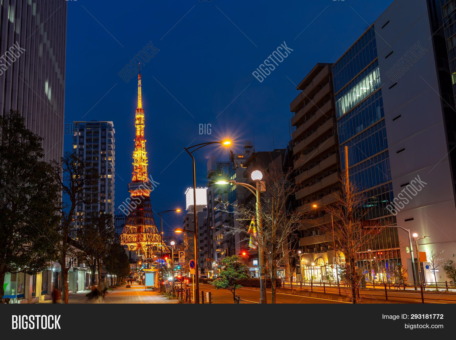 Tokyo Tower Dusk Tokyo Image & Photo (Free Trial) | Bigstock